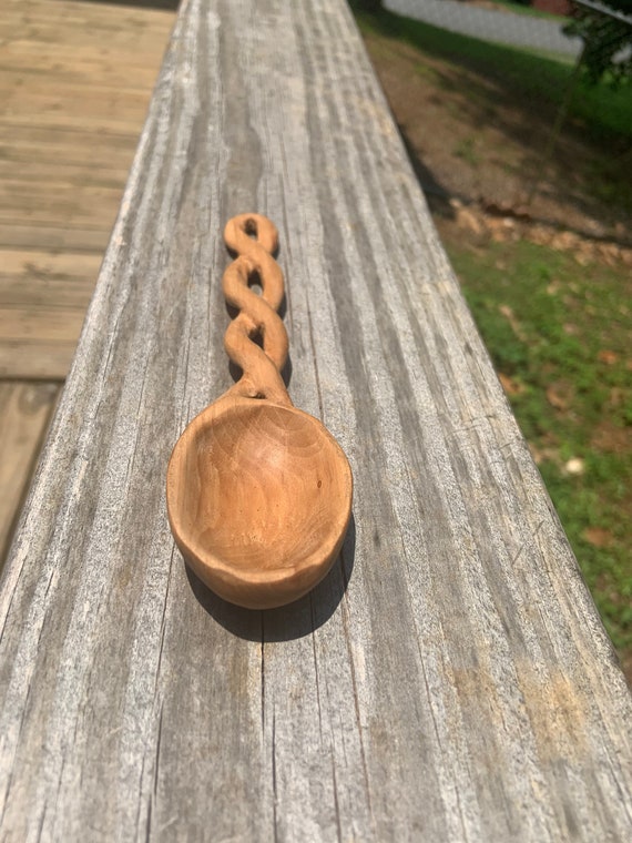 Hand Carved Oak Spoon - Etsy
