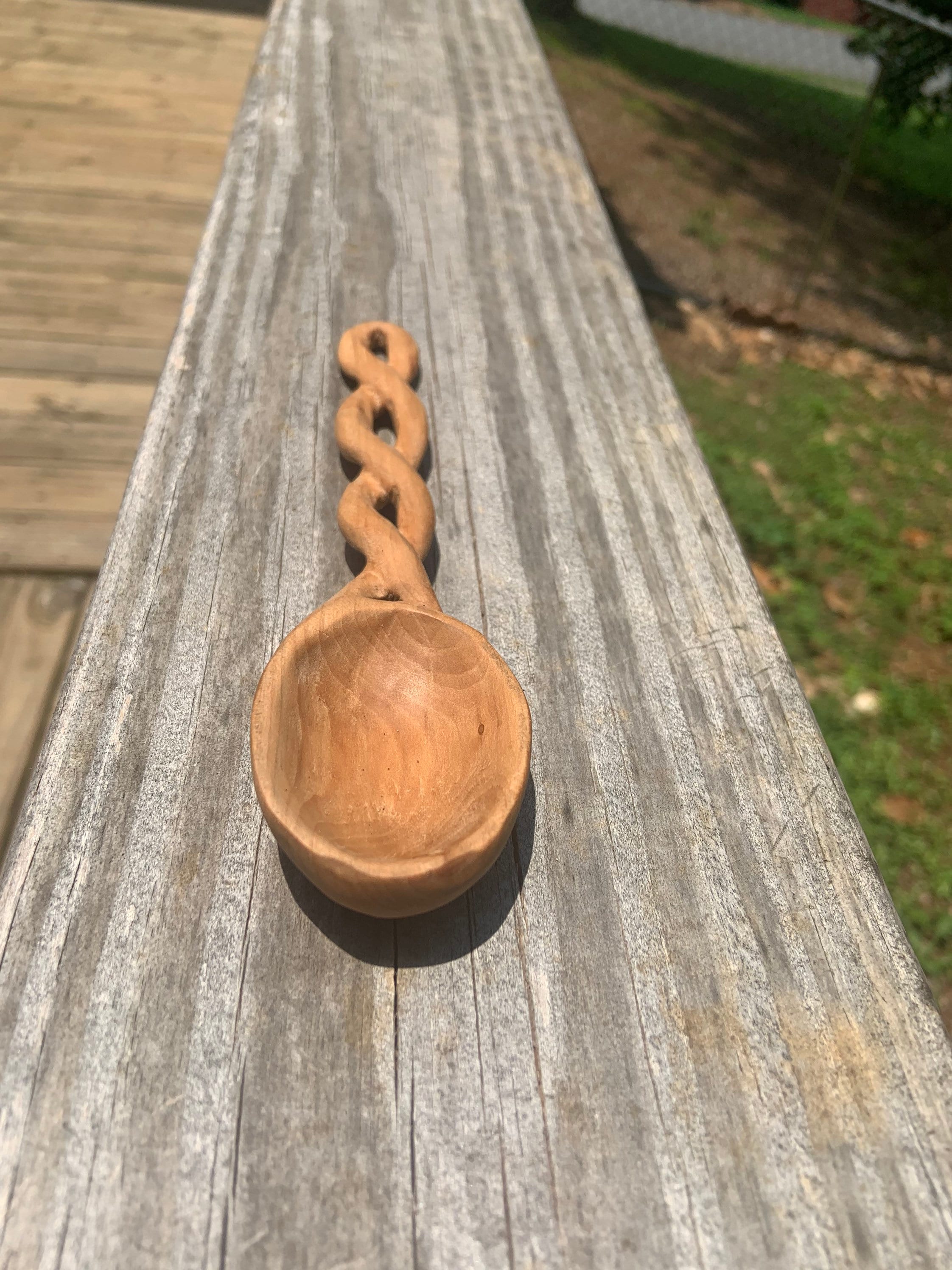 Hand Carved Oak Spoon - Etsy