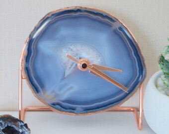 Geode Desk Clock - Etsy