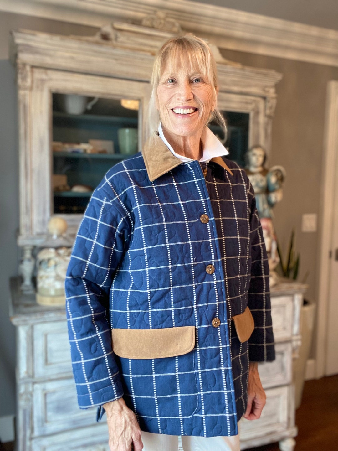 Chore Coat, Quilted Coat, Quilted Jacket, Farm Coat, Quilt Coat ...