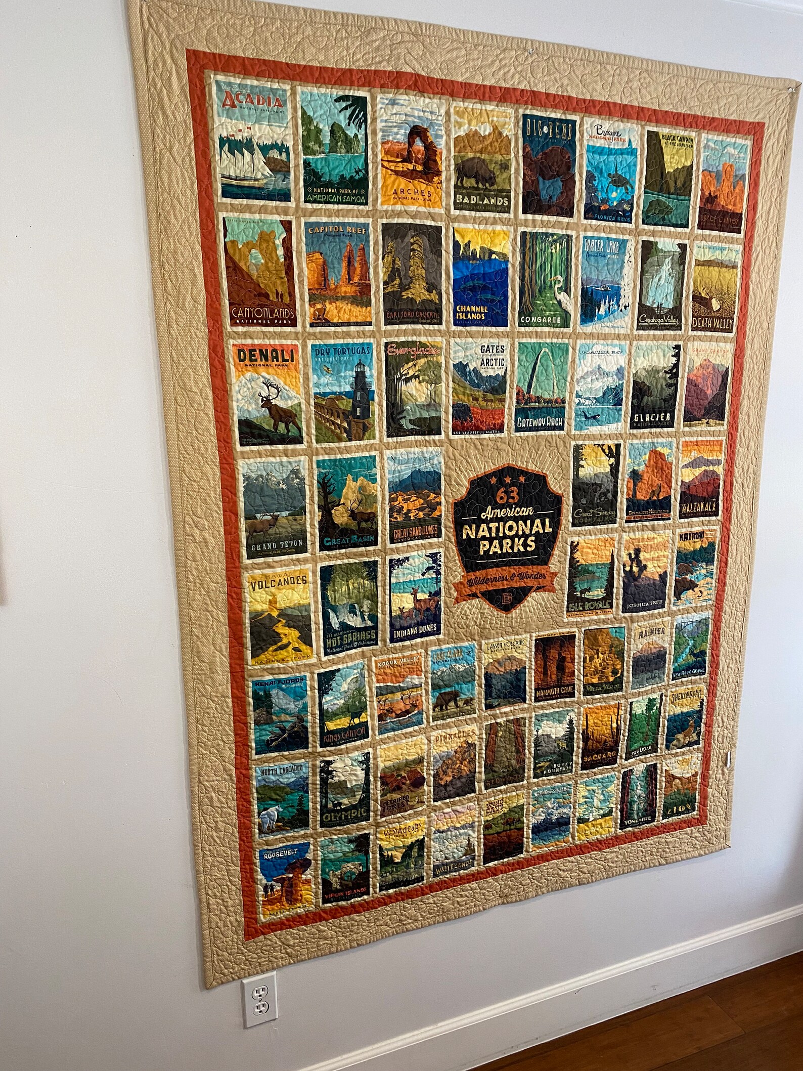 National Parks Quilt Rustic Cabin Quilt National Parks - Etsy