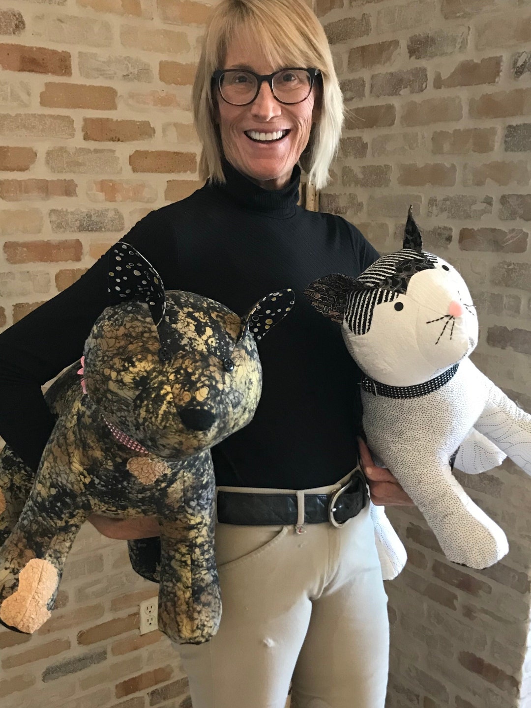 Custom Plushies, Cat Plushies, Custom Cat Toy, Quilted Cat, Stuffed ...