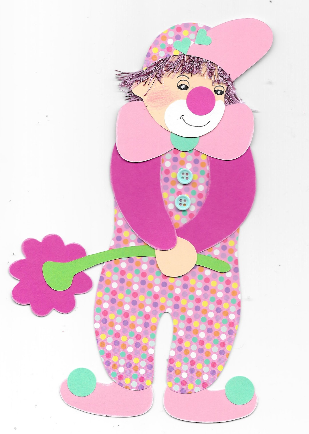 Cardboard Window Picture-clown-carnival-window Decoration-children's ...