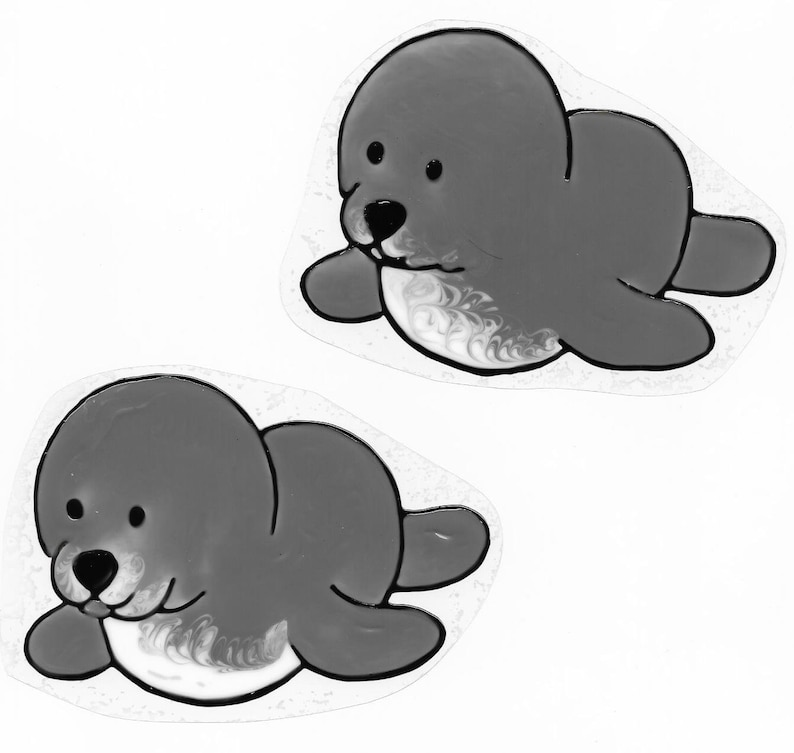 Robben-Robbe-Window Color Fensterbild-Haftfolie-Sommer-Nordsee-Urlaub ...