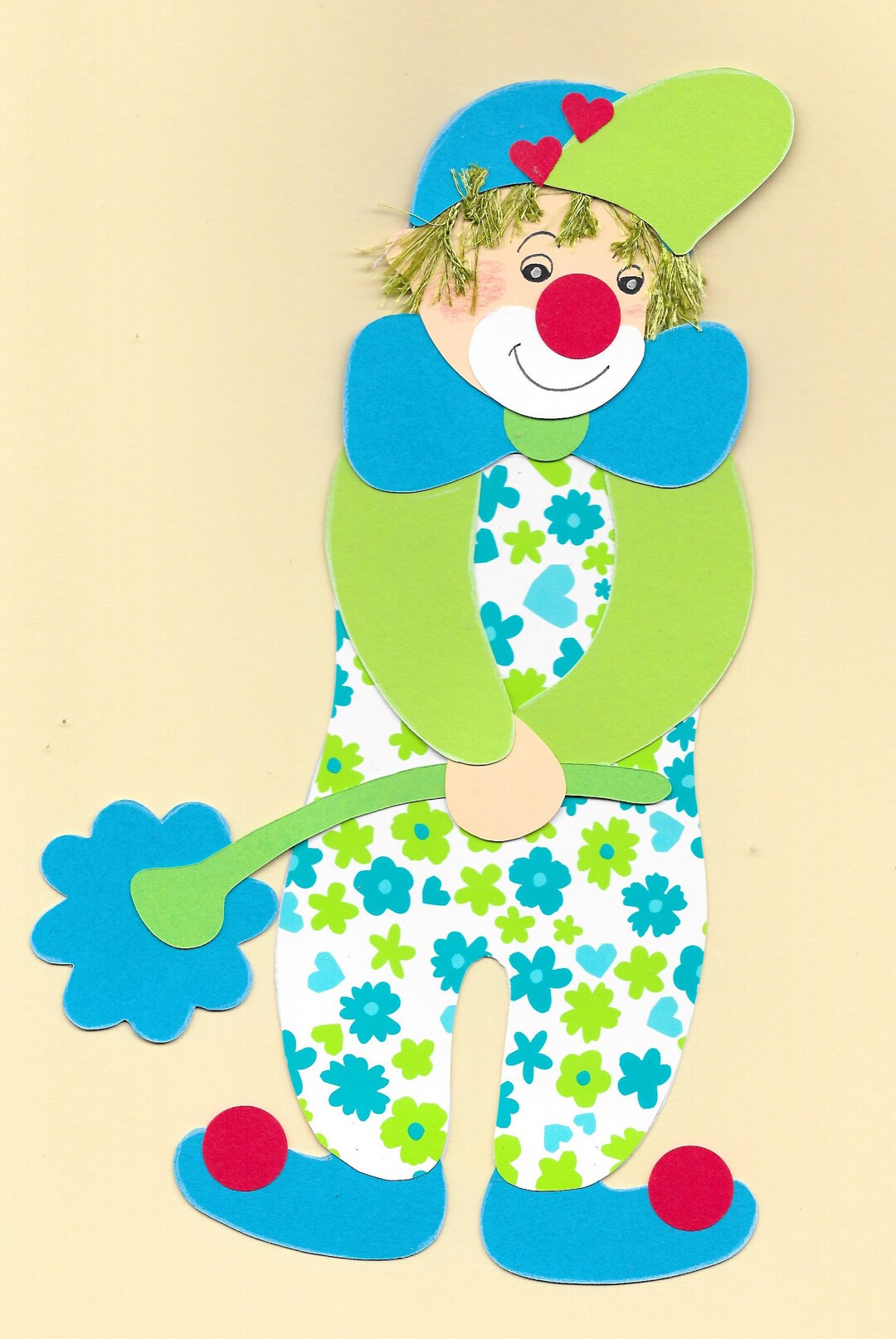 Clown Cardboard Window Picture-carnival-window Decoration-children's ...