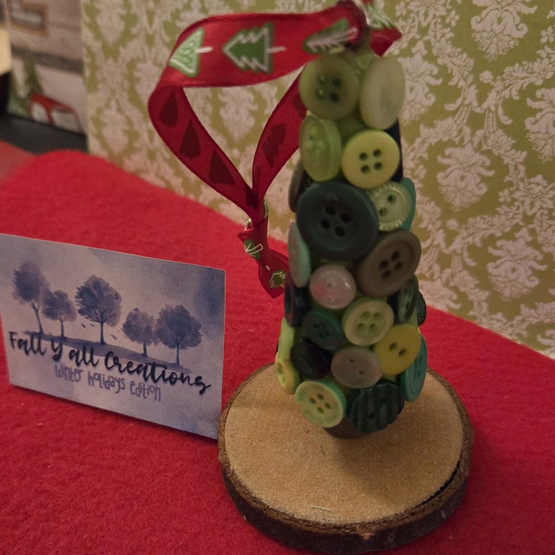 Button Tree Ornament - Etsy