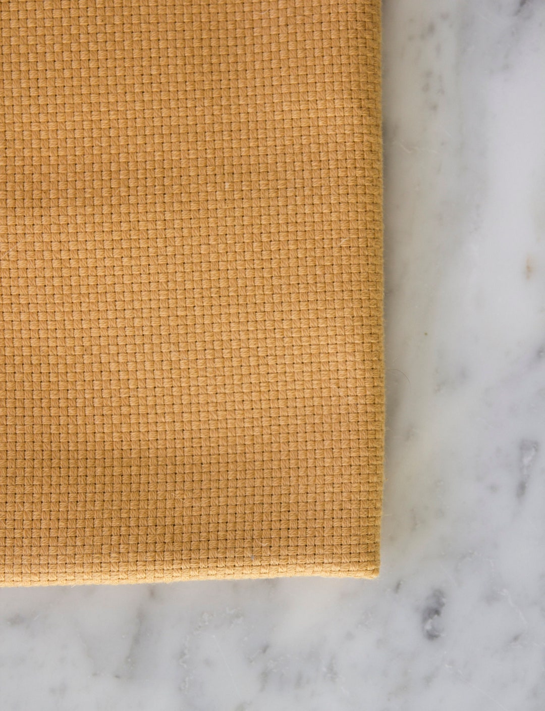 Monks Cloth Mustard, Panama Cotton Fabric for Punch Needle, 100% Cotton ...