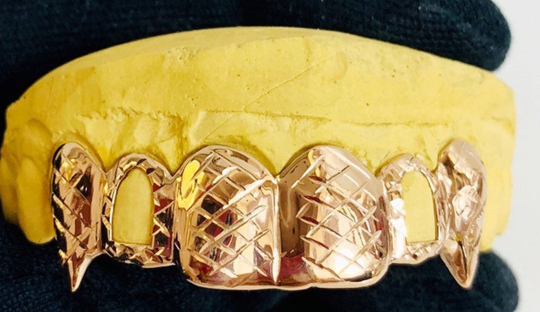 6 Teeth (open Face Slugs, Extended Fangs, With Diamond Cuts) - Etsy