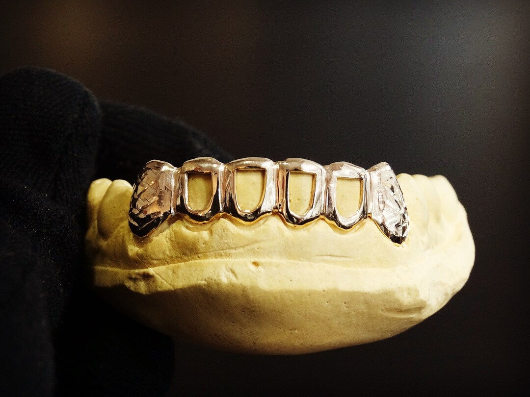 6 Teeth (4 Open Face-diamond Cut Fangs) - Etsy