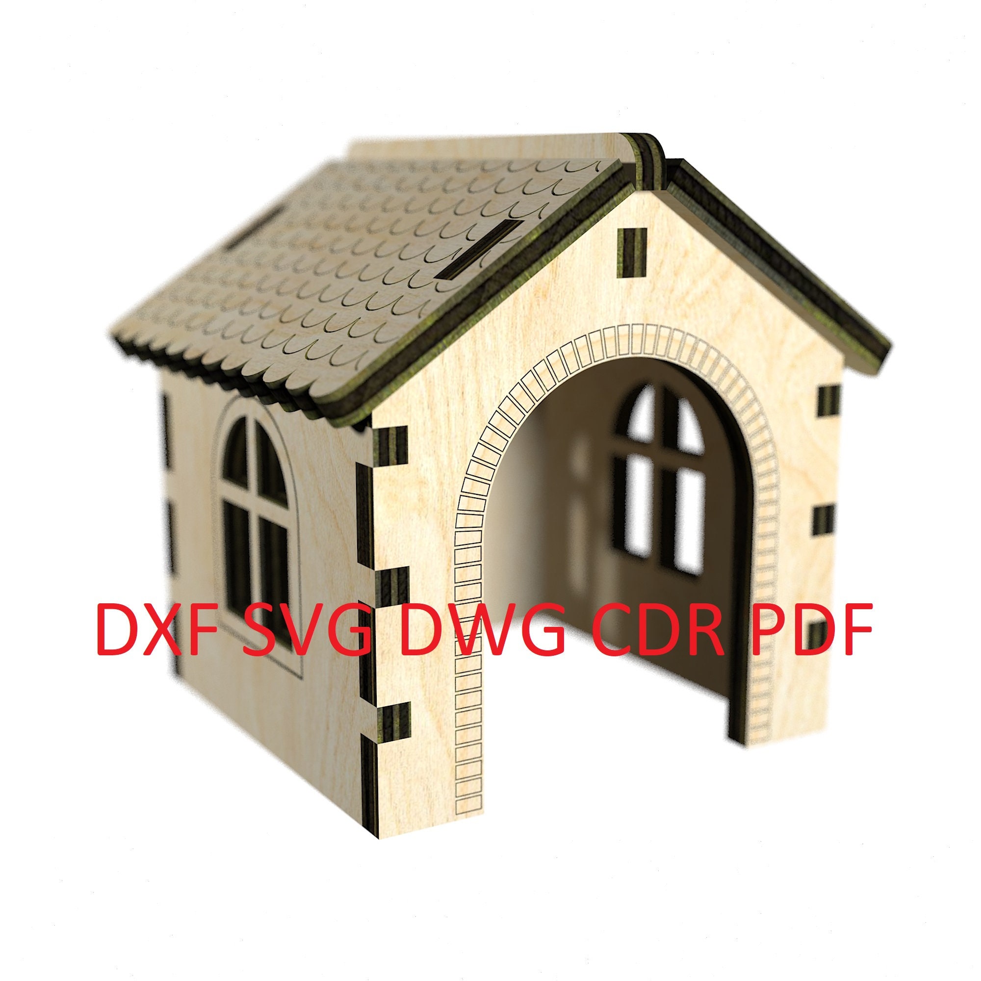 Hamster Tiny House Pattern Vector for Laser Cutting CNC Svg Laser Cut ...
