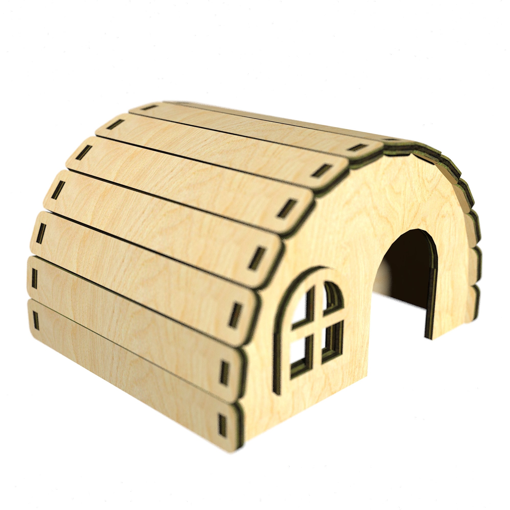Hamster House 3mm 4mm 1/8 Inch Pattern Vector for Laser - Etsy