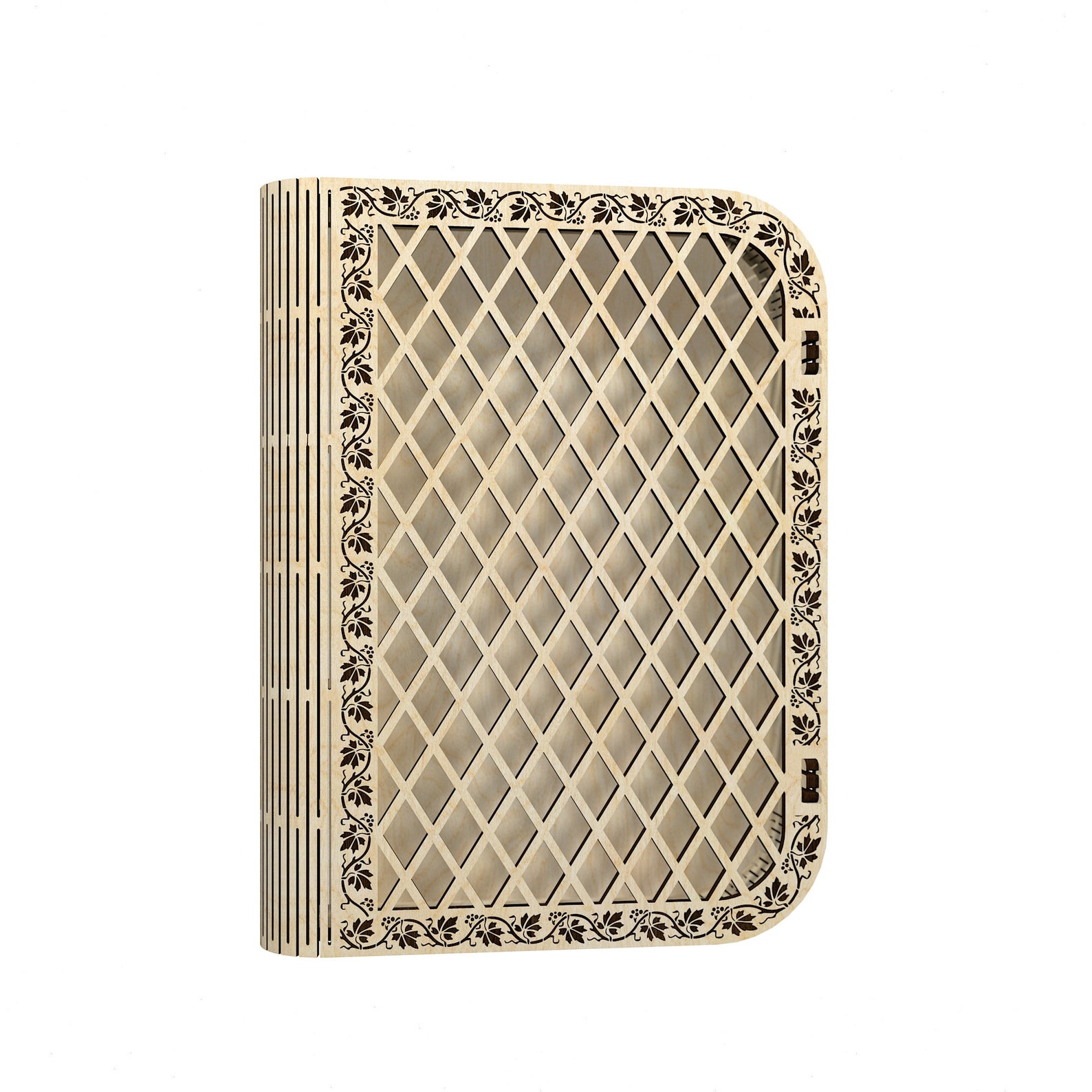 Flexible Book Box Laser Cut File for Cnc for 3 Mm 1/8 Inch 4 Mm ...