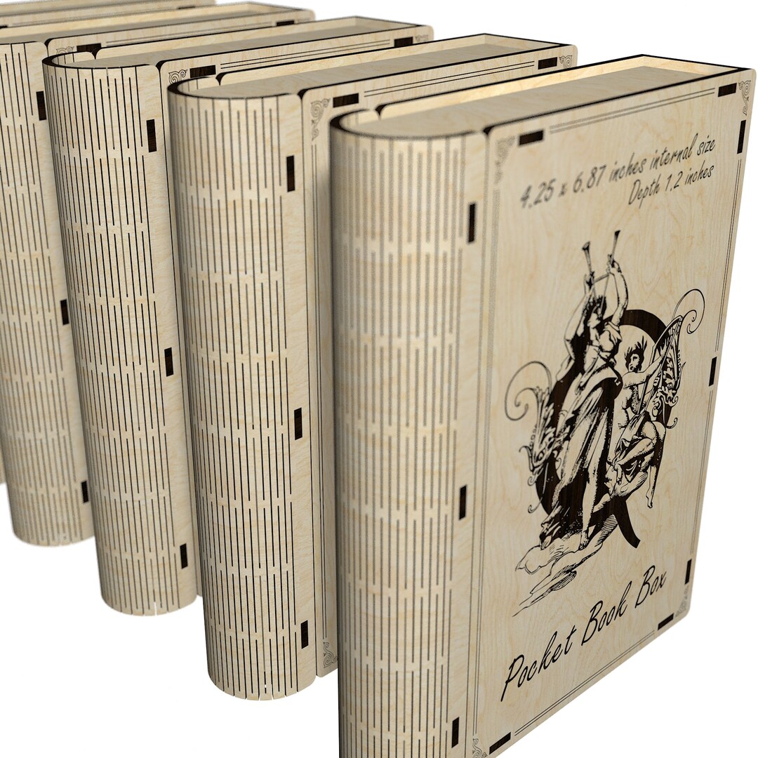 Slider Pocket Book Box 4.25 X 6.87 Inch Internal - Etsy