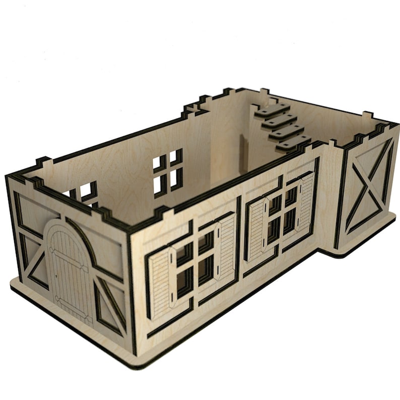 Laser Cut Fantasy Terrain Laser Cut Dxf Svg Dwg Humster House | Etsy