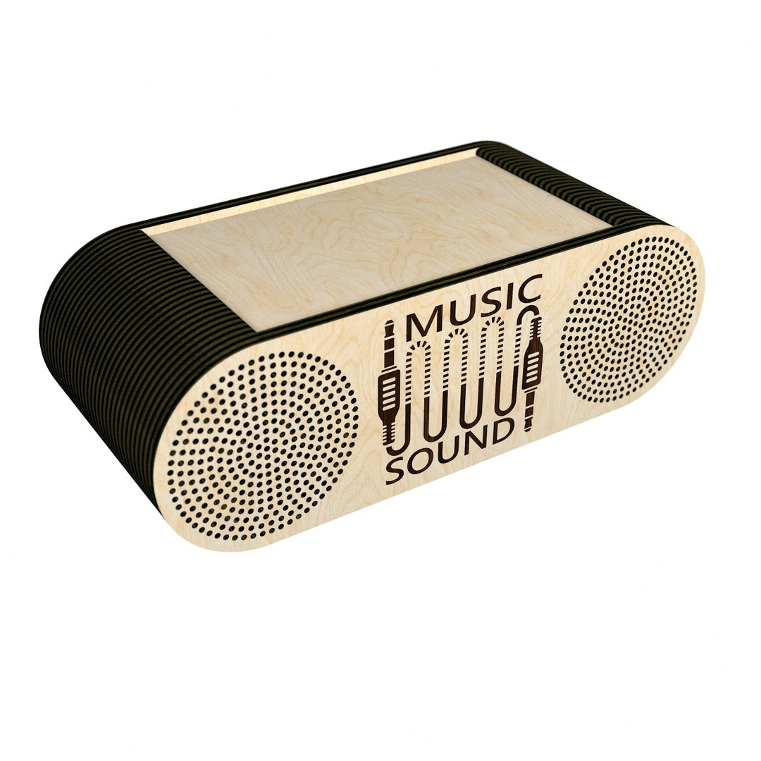 Boombox for Homemade Bluetooth Speakers Laser Cut File for 3, 4, 5 Mm 1 ...