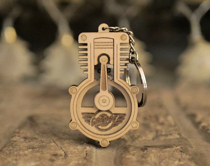 V8 Chevy Engine Keychain - Etsy