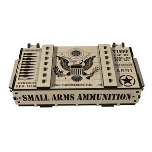 Original Military Gift Box 5.5" X 10.6" X 2" Inch Size for 4, 5, 6 Mm ...