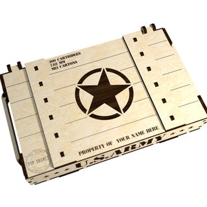 Original Military Army Gift Box 5" X 8" Inch Size for 3 4 5 Mm 1/8 Inch ...