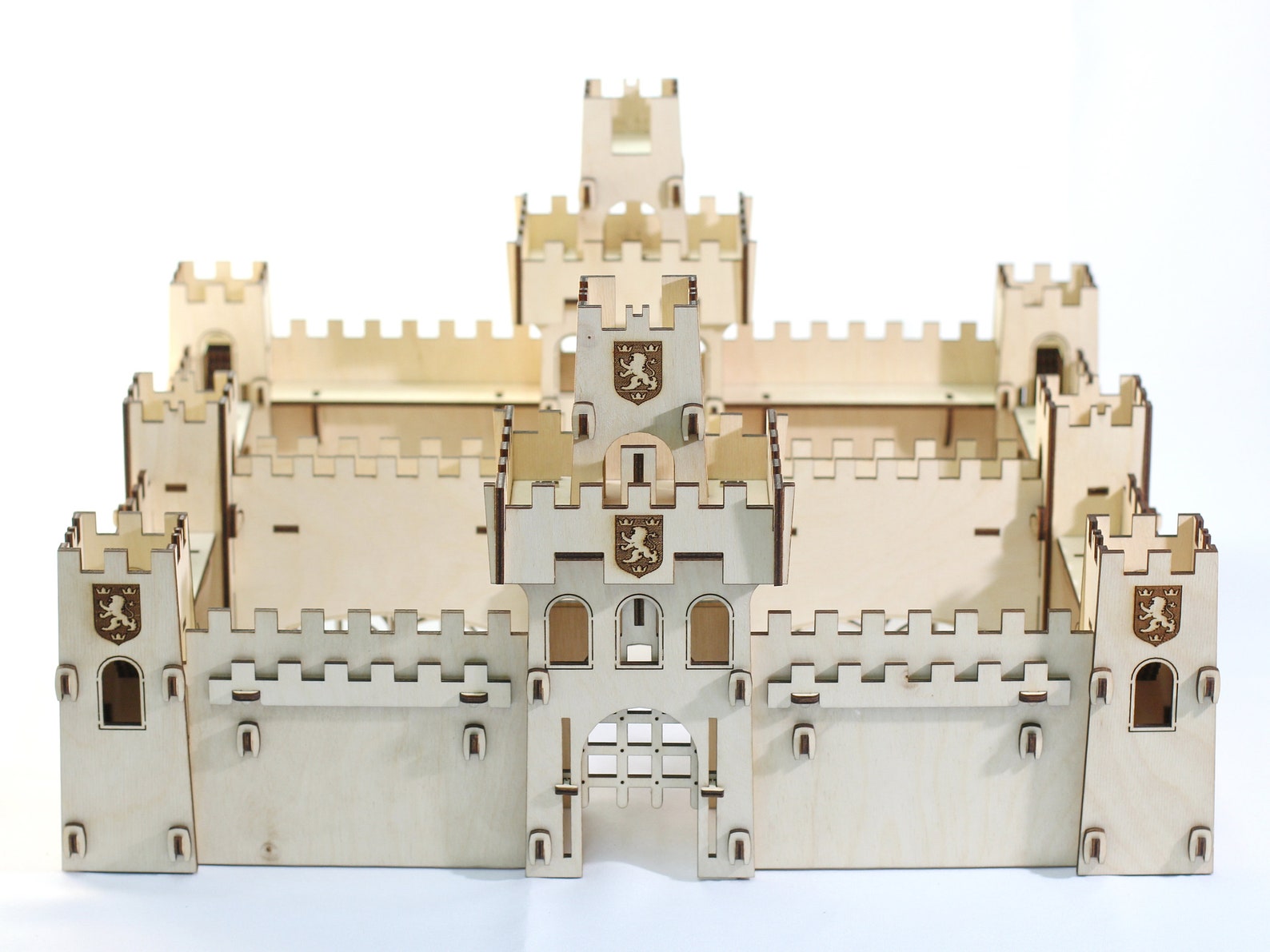 Wooden Castle Laser Cut Vector File for Cnc 3 4 Mm 1/8 Inch - Etsy