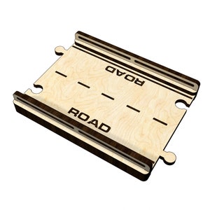 Wooden Auto Track System Vector File for Laser Cutting – 3mm and 4mm ...