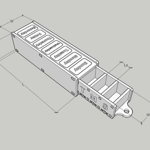 Laser Cut 3mm or 4 Mm 1/8 Inch Svg 7 Days Ones a Day Pill Organizer ...