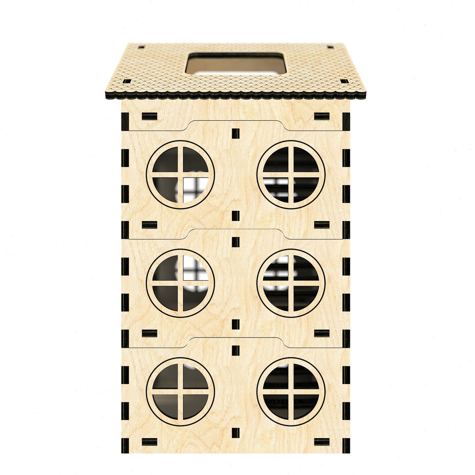 Hamster House Pattern Vector for Laser Cutting CNC Svg Laser Cut ...