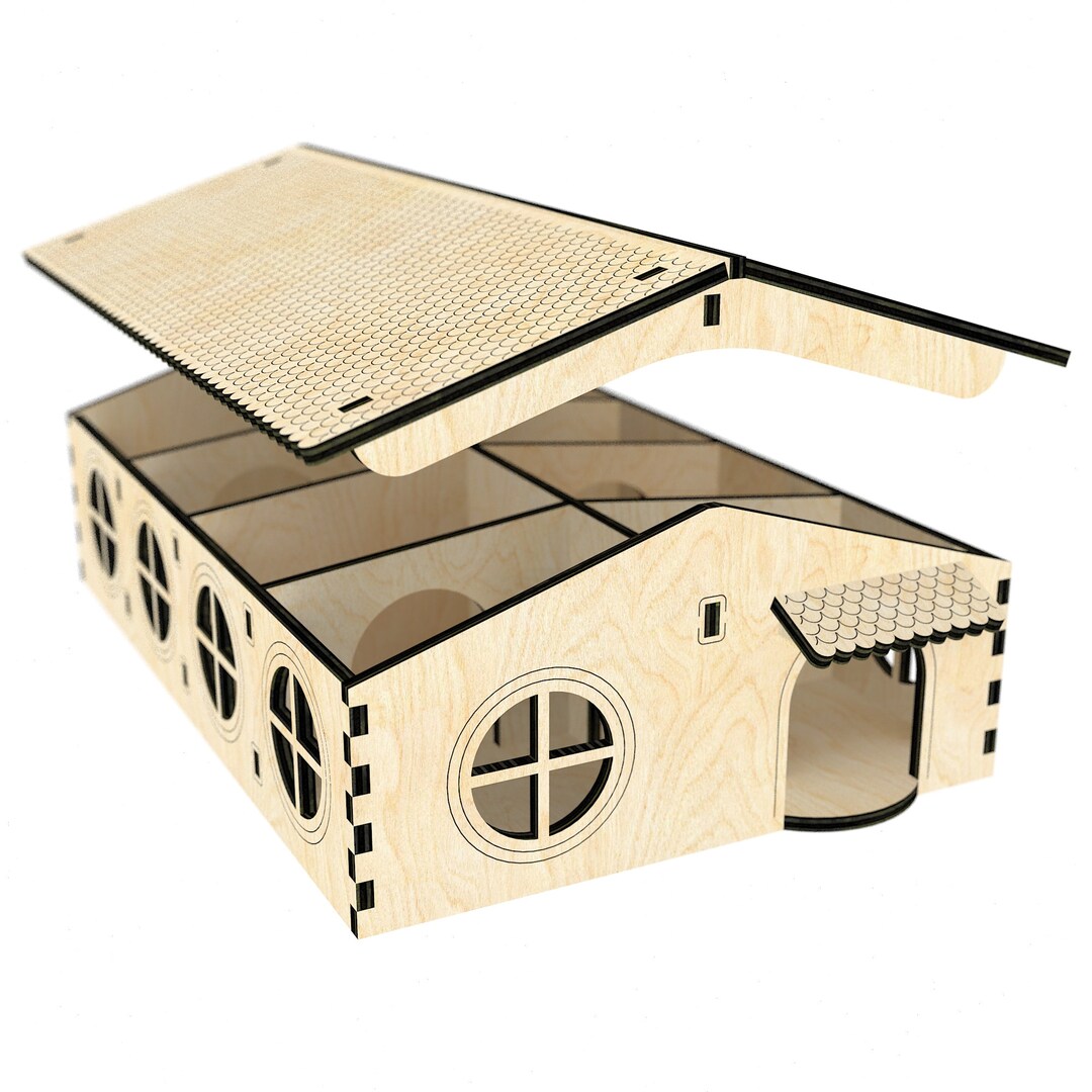 Hamster House Pattern Vector for Laser Cutting CNC Svg Laser - Etsy