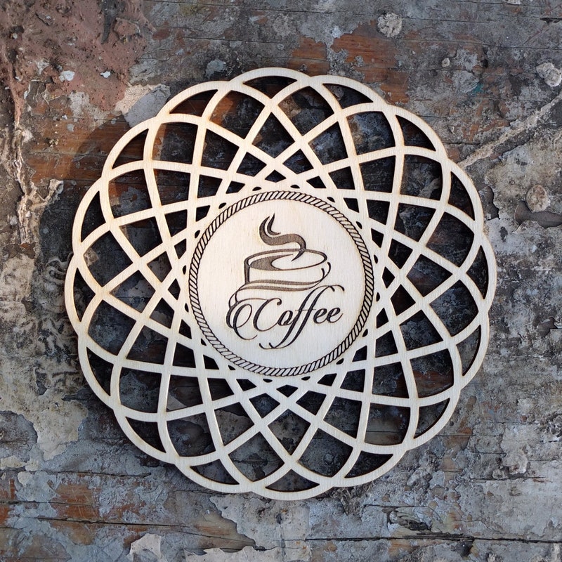 Laser Cut Coaster - Etsy