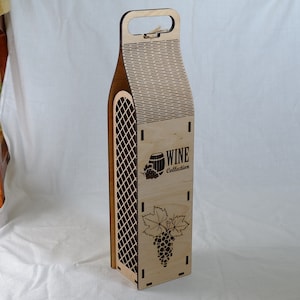 Beautiful Wine Box 4 Mm Plywood Dxf File for Cnc Router or Laser Cut ...