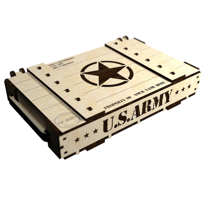 Original Military Army Gift Box 5" X 8" Inch Size for 3 4 5 Mm 1/8 Inch ...