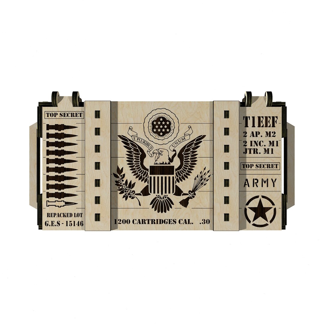 Original Military Gift Box 5.5" X 10.6" X 2" Inch Size for 4, 5, 6 Mm ...