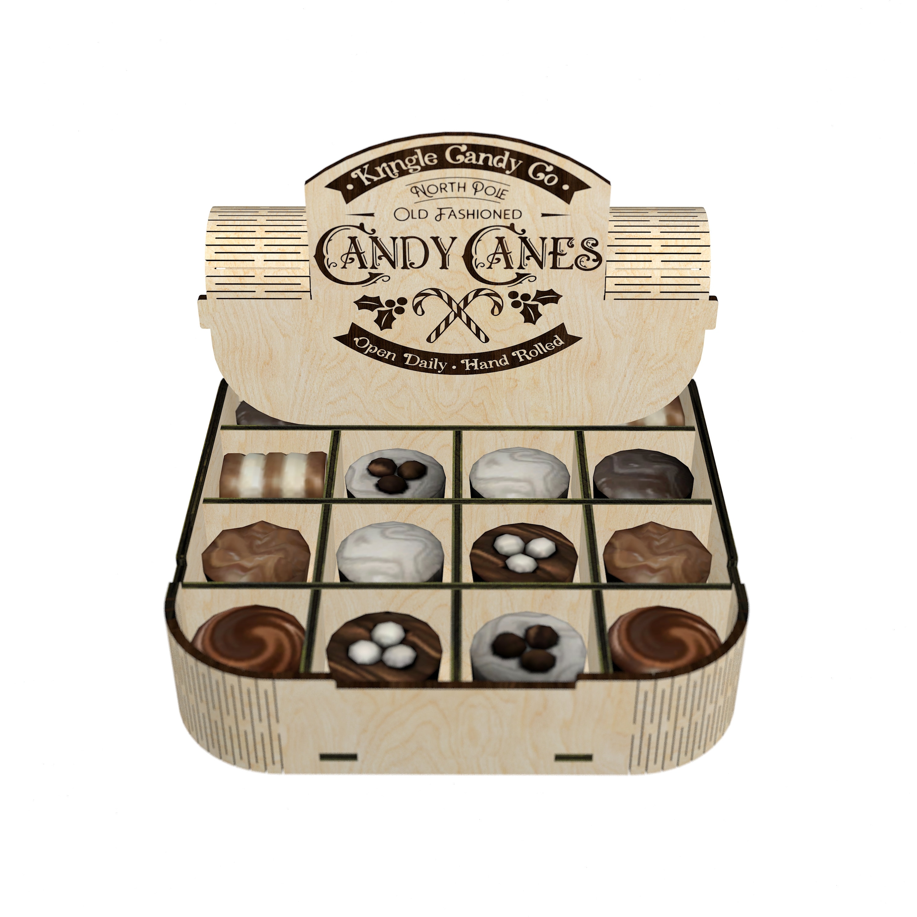 Beautiful Candy Box for Handmade Chocolate Candy Dxf Svg Cdr Dwg Vector ...