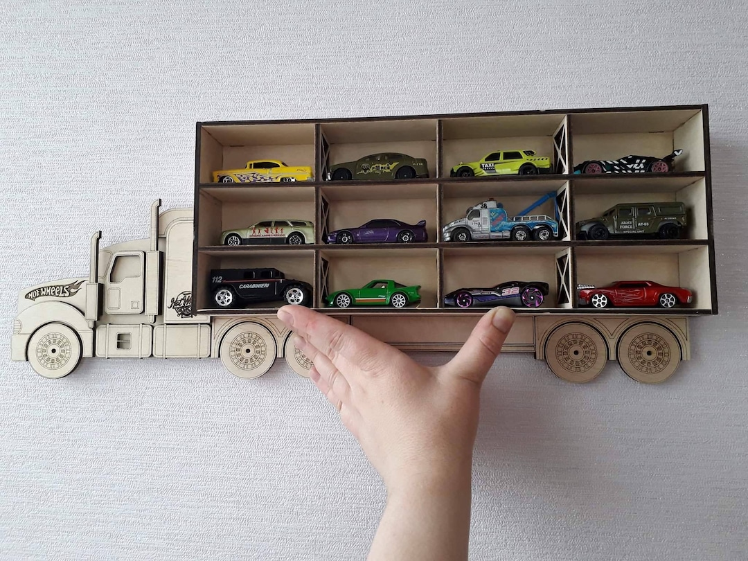 Shelf for Hotwheels Vector Dxf Svg File for Cnc Laser Cutting 3 Mm and ...