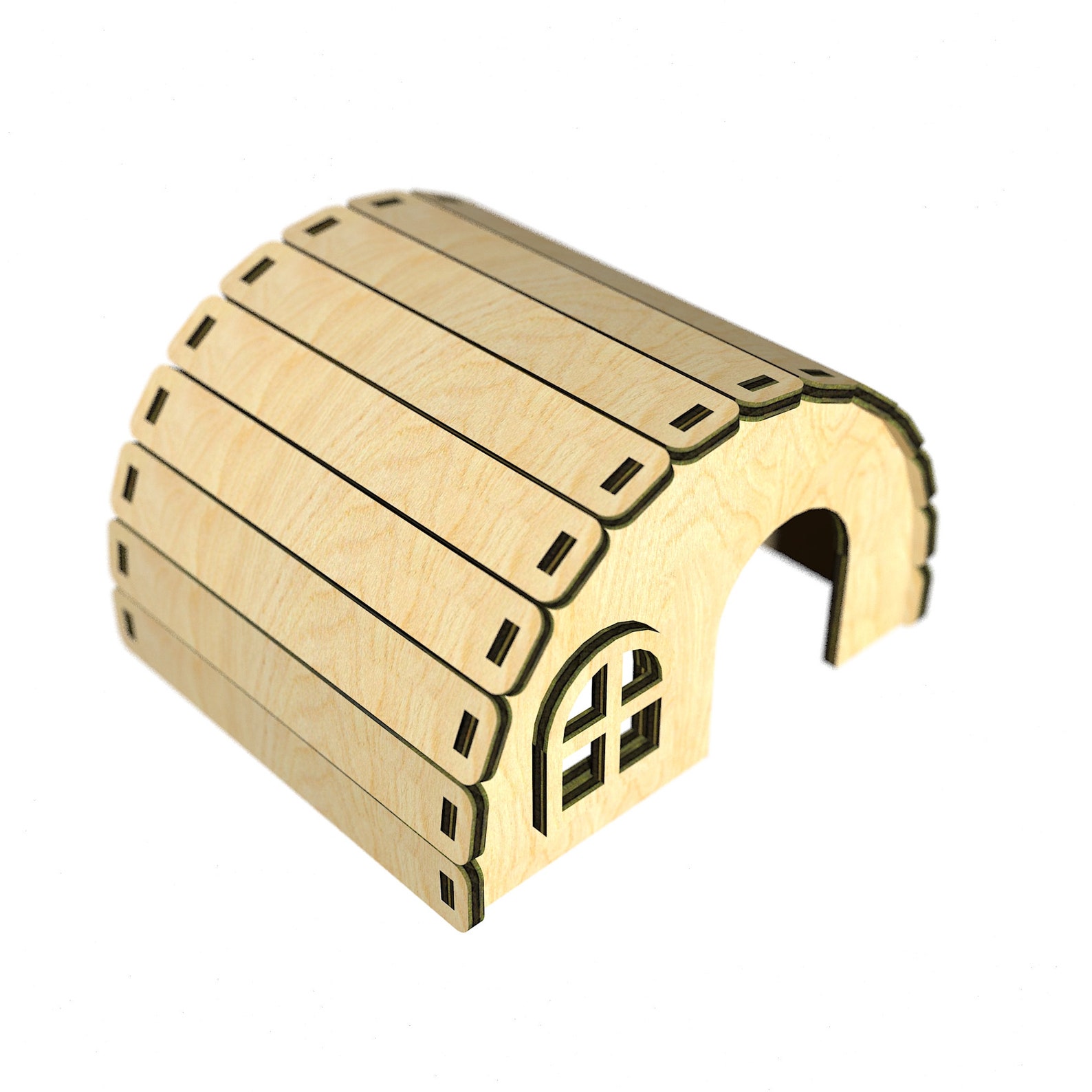 Hamster House 3mm 4mm 1/8 Inch Pattern Vector for Laser - Etsy