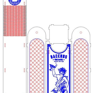 Antic Wine Box Bacchus Dionysus 3 4 Mm and 1/8 Inch Plywood Dxf Dwg Cdr ...