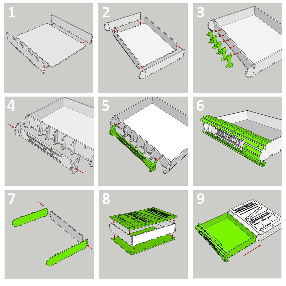 Wicked Apple New Design Slider Box for 3, 4, 5mm and 1/8 Inch Thick ...