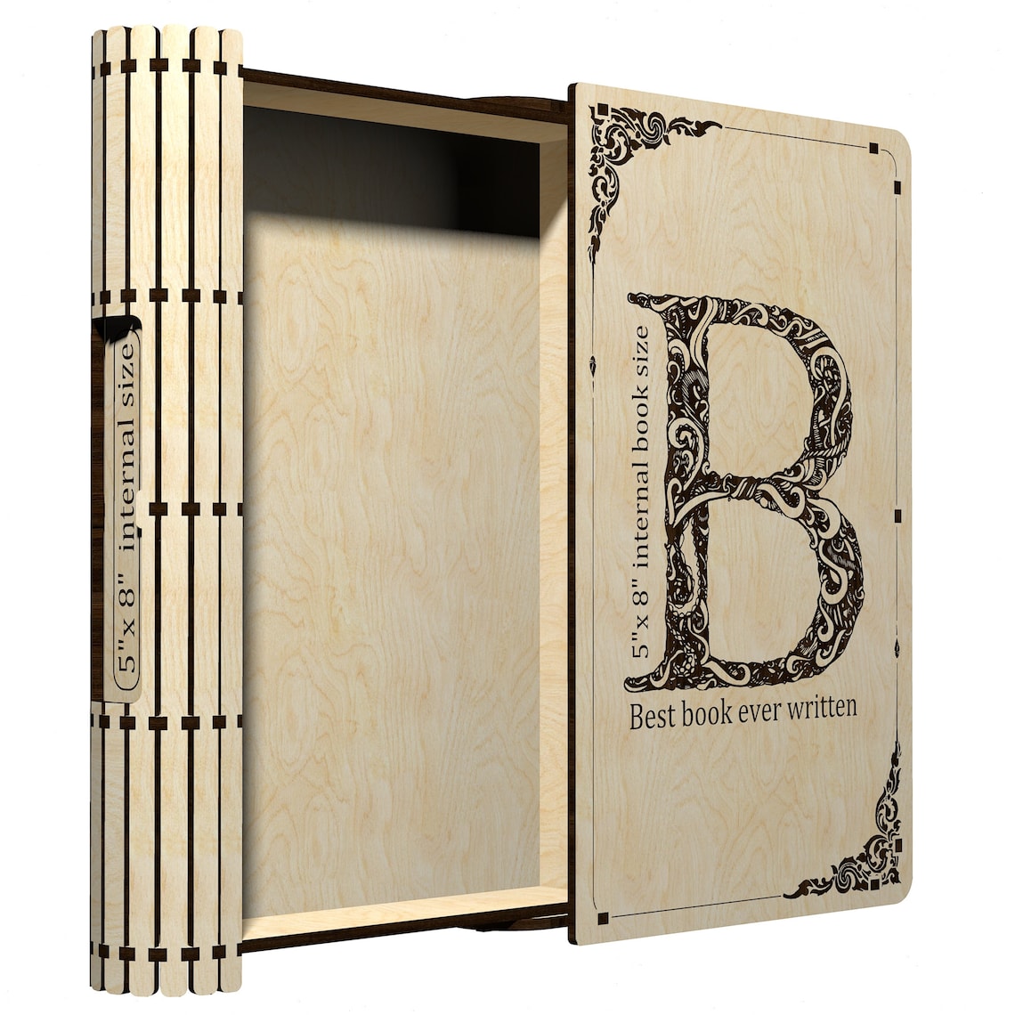 Slider Book Box 5" X 8" Inch Internal Size for 3 Mm 1/8 Inch 4 Mm ...