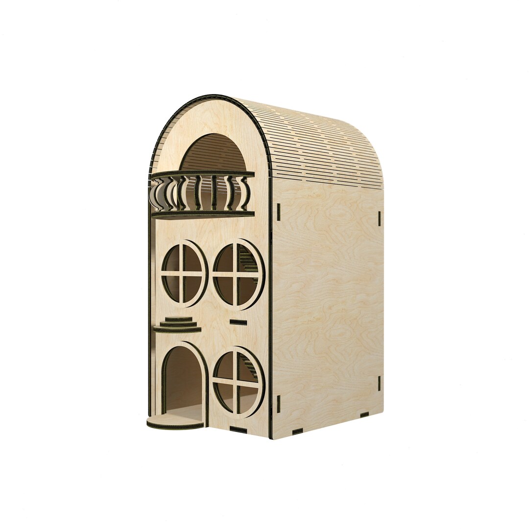 Hamster House Cage Vector File for 3 4 Mm and 1/8 Inch Material Plywood ...