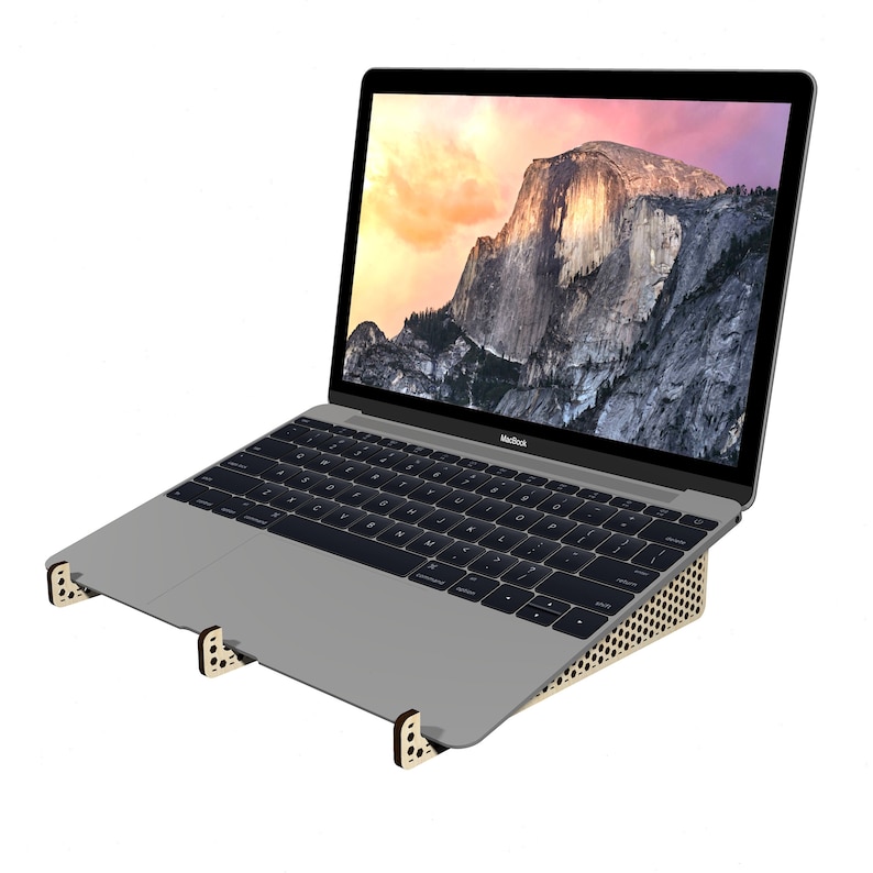 Laptop Stand Svg Laser Cut Vector File for Cnc for 4 and 5 Mm Materials ...