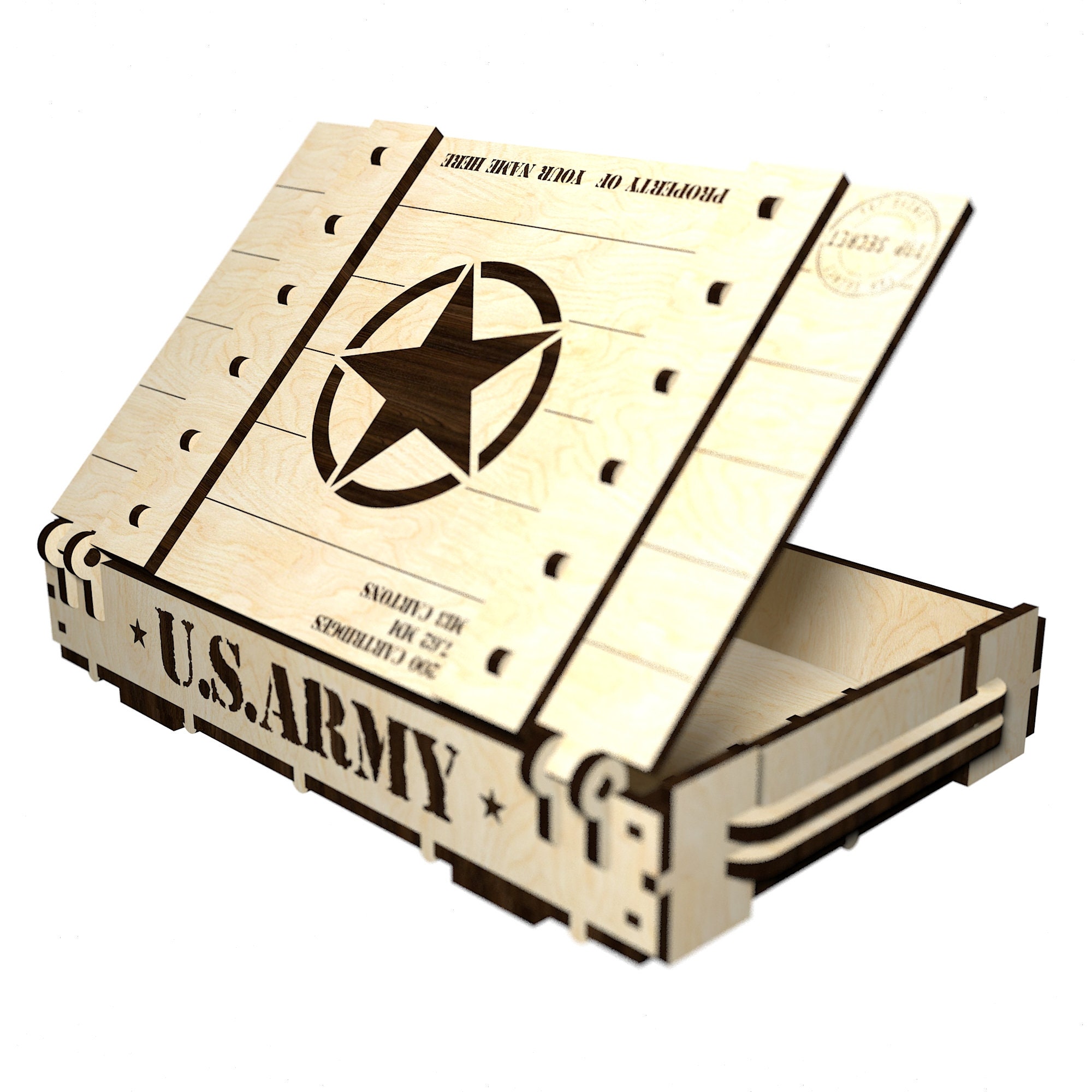 Original Military Army Gift Box 5" X 8" Inch Size for 3 4 5 Mm 1/8 Inch ...