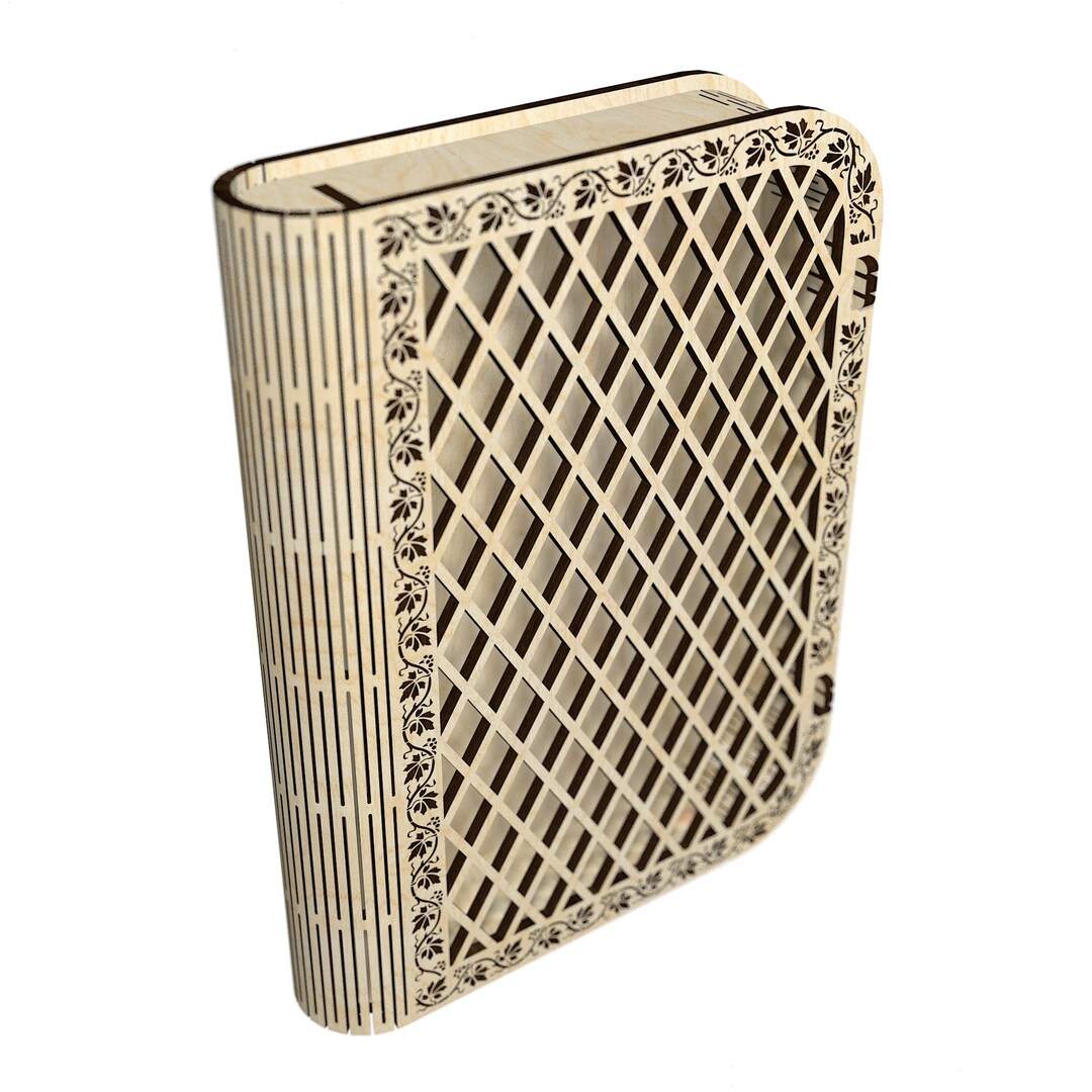 Flexible Book Box Laser Cut File for Cnc for 3 Mm 1/8 Inch 4 - Etsy
