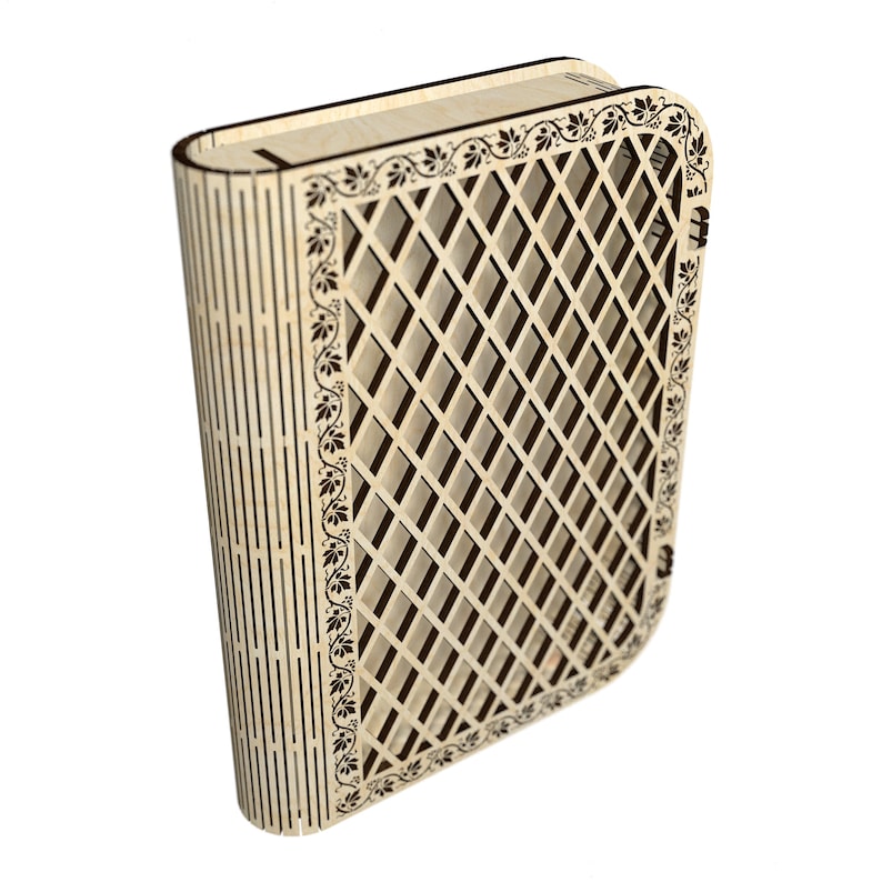 Flexible Book Box Laser Cut File for Cnc for 3 Mm 1/8 Inch 4 - Etsy