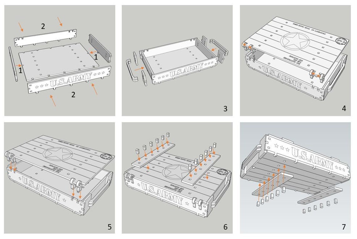 Original Military Army Gift Box 5 X 8 Inch Size - Etsy