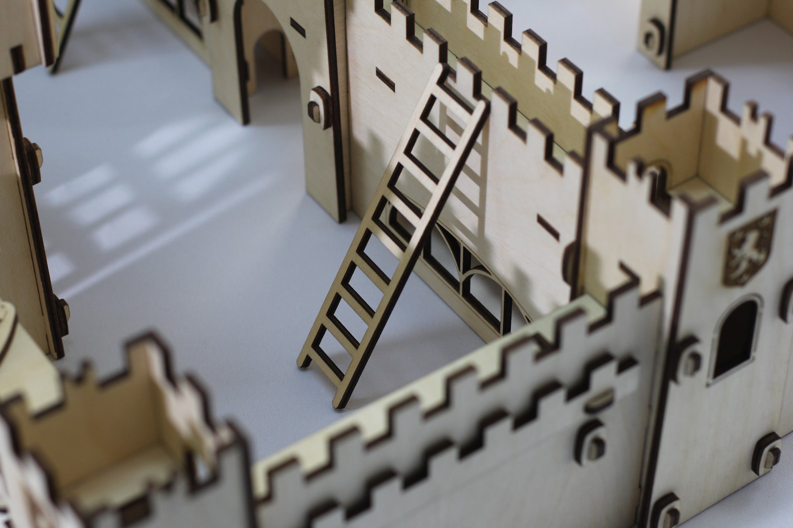 Wooden Castle Laser Cut Vector File for Cnc 3 4 Mm 1/8 Inch - Etsy
