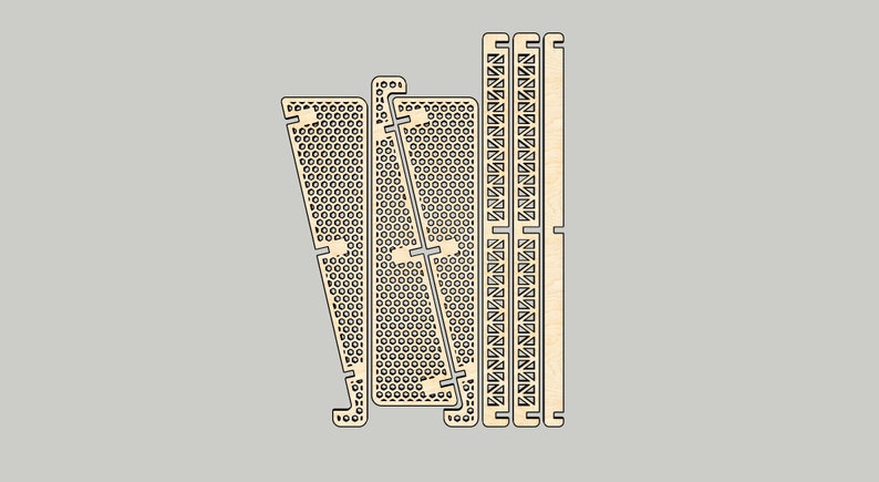 Laptop Stand Svg Laser Cut Vector File for Cnc for 4 and 5 Mm Materials ...