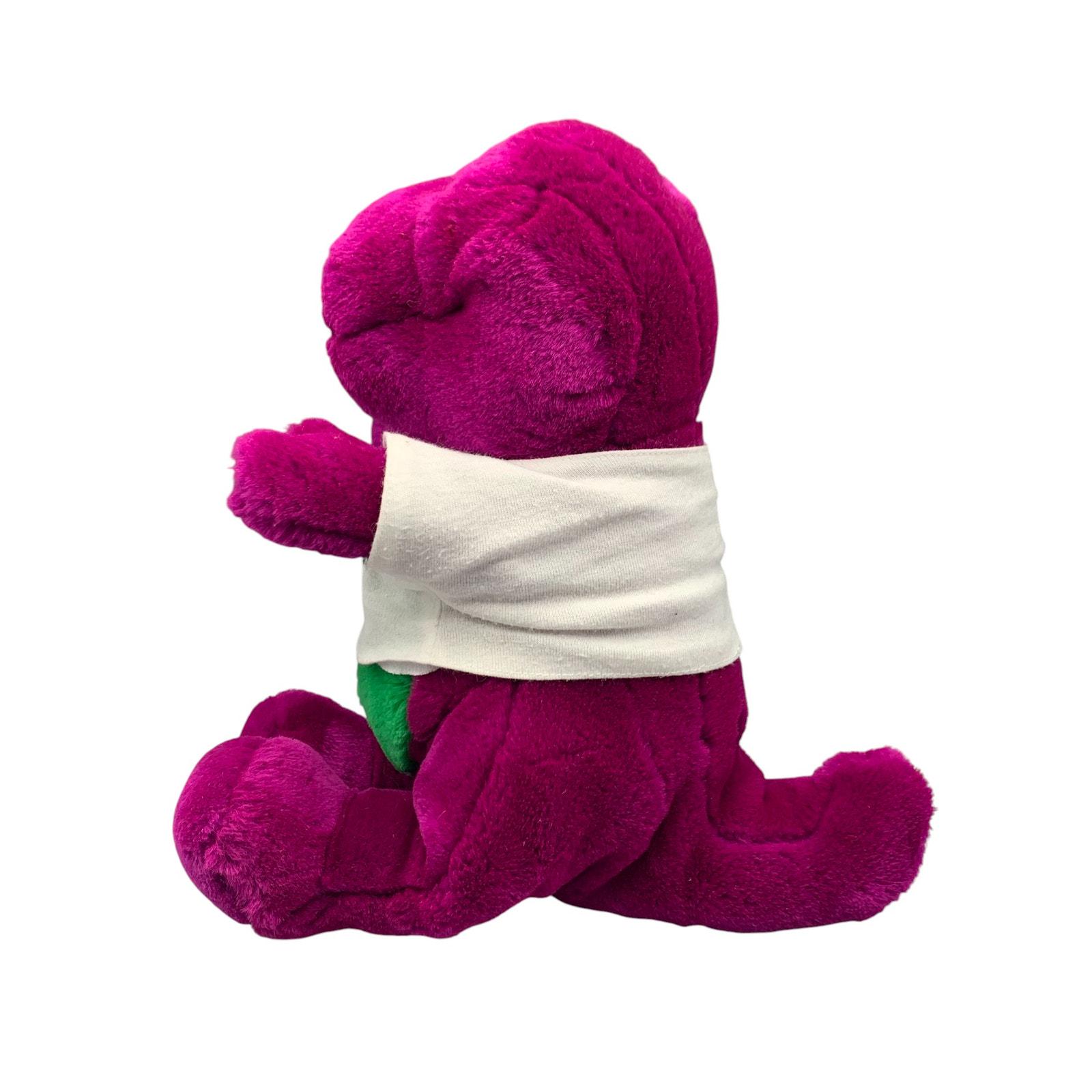 Barney the Dinosaur Plush Purple T Shirt 1992 Golden Bear Stuffed ...