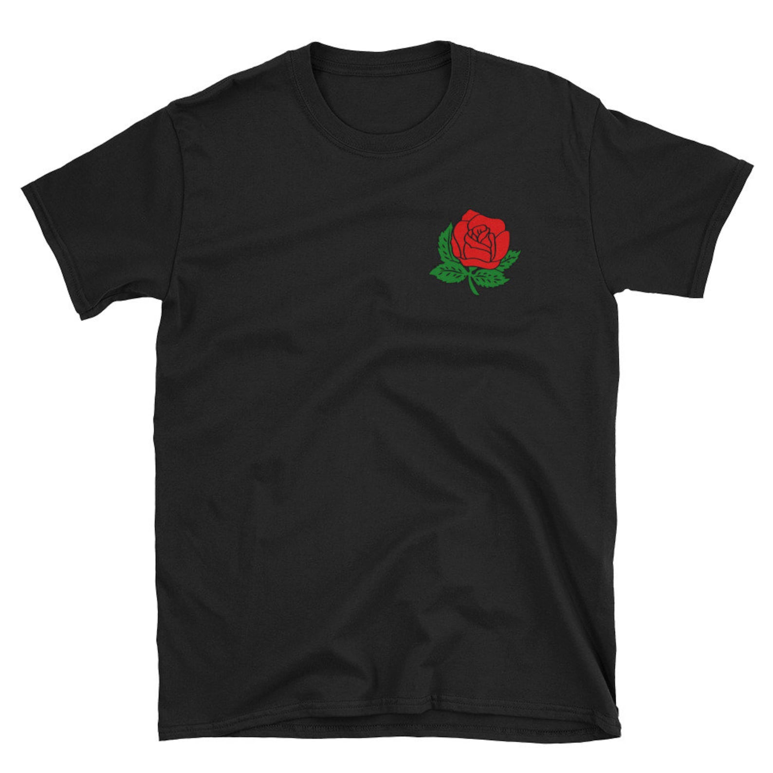 Rose Shirt - Rose T-shirt - Red Rose Shirt - Rose T-shirt - Rose Pocket ...