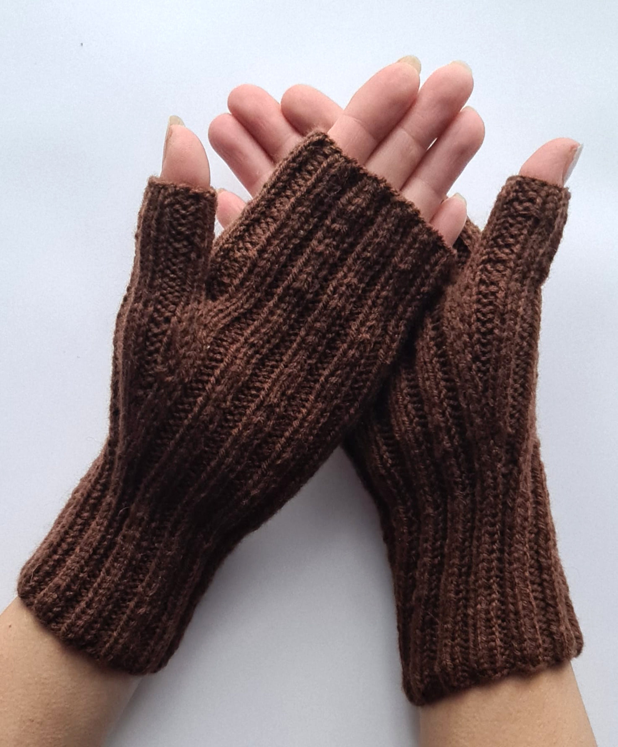 Cable Knit Arm Warmers, Stretchy Fingerless Gloves, Dog Walking Gloves ...