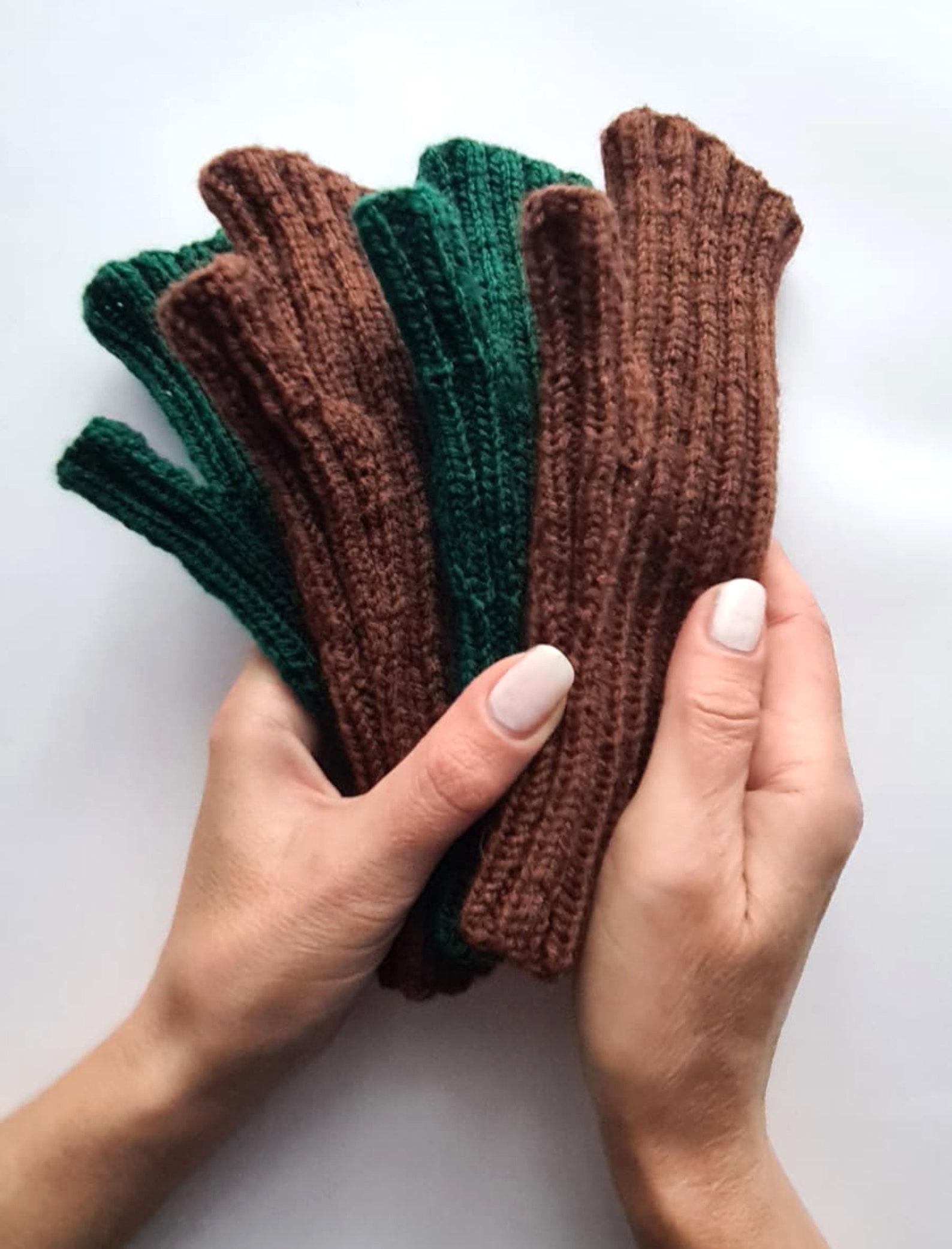 Cable Knit Arm Warmers, Stretchy Fingerless Gloves, Dog Walking Gloves ...