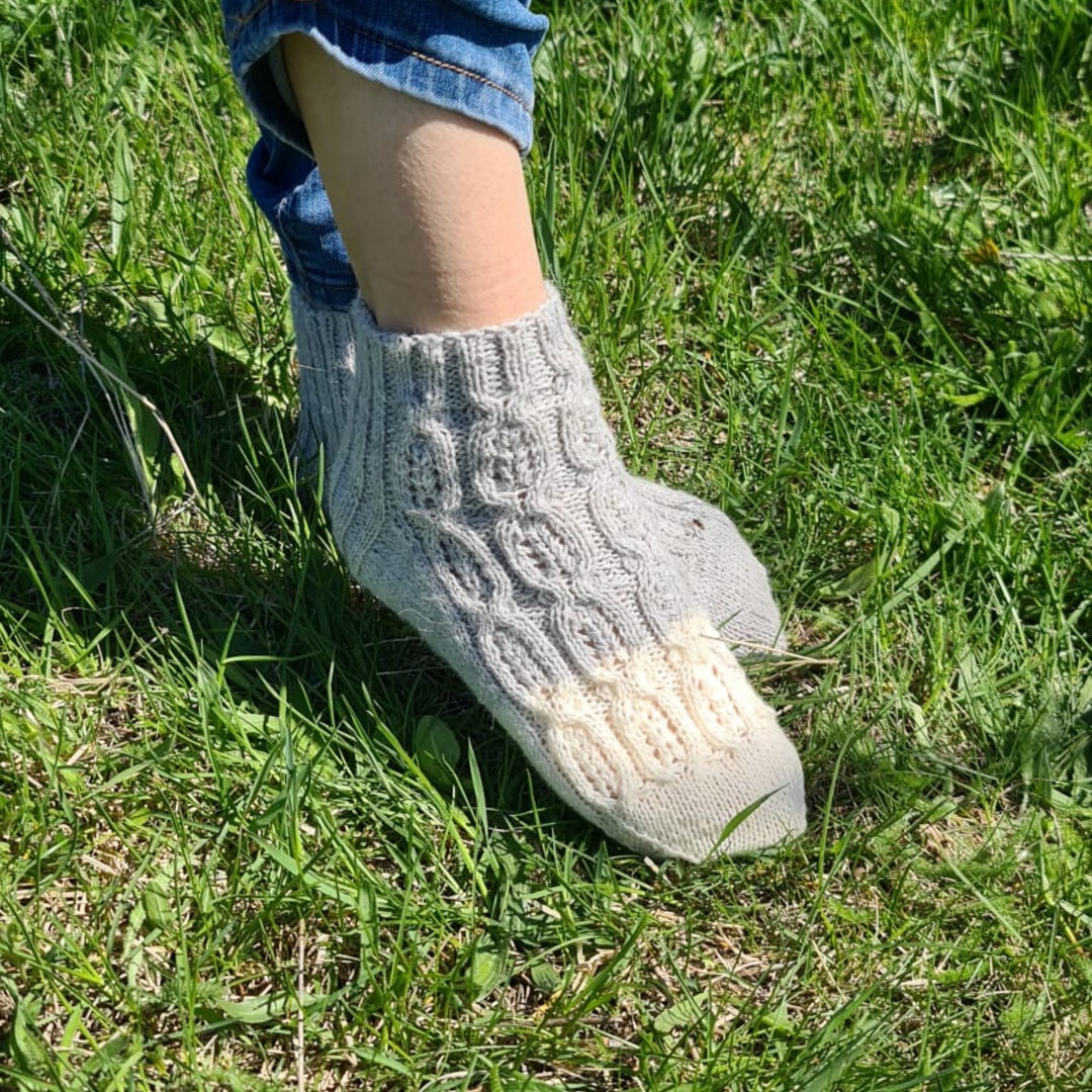 Women's Mismatched Socks, Warm Ankle Socks, Neutral Color Socks ...